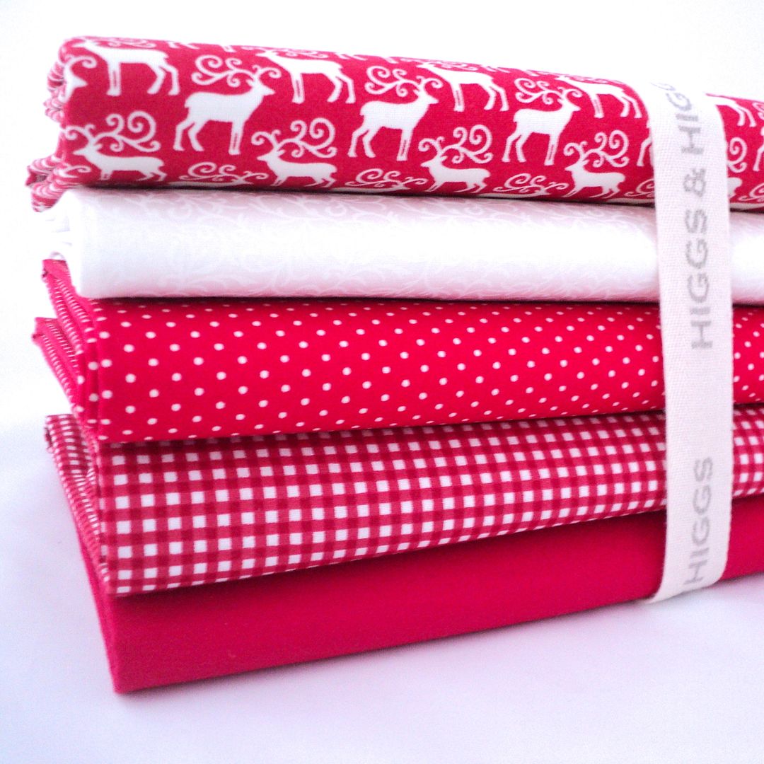 Christmas Fabric Bundles 100 Cotton Scandi Nordic Retro Bundle Fat