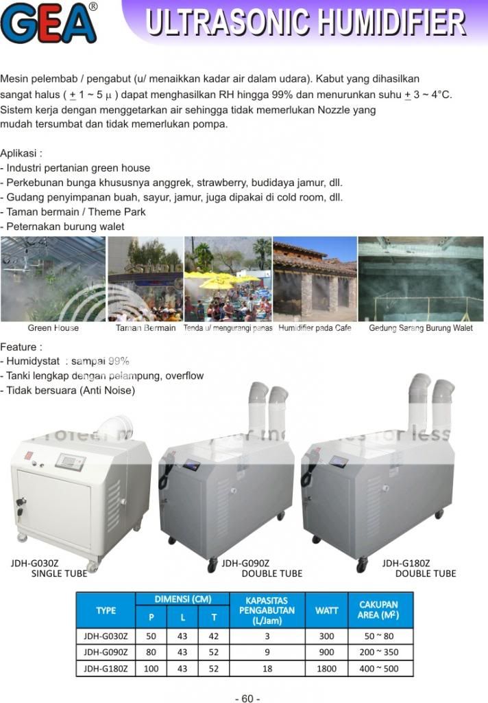 HUMIDIFIER DEHUMIDIFIER | Jual mesin restoran, mesin UKM harga murah