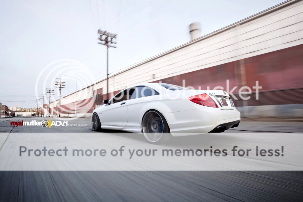 Twin matte white CL63's on ADV.1's | Nissan GT-R Forum